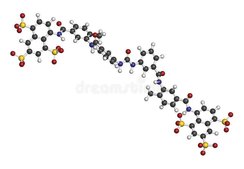Suramin Molecule, Molecular Structures, Antrypol, 3d Model, Structural ...