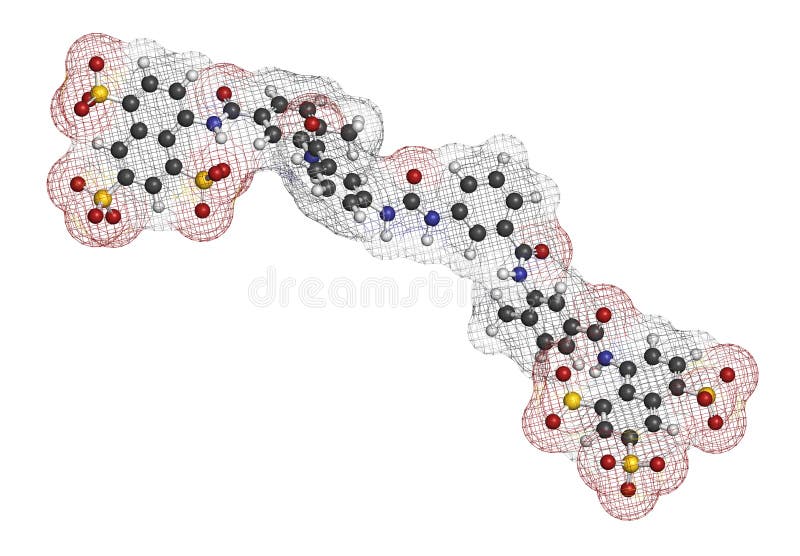 Suramin Molecule, Molecular Structures, Antrypol, 3d Model, Structural ...