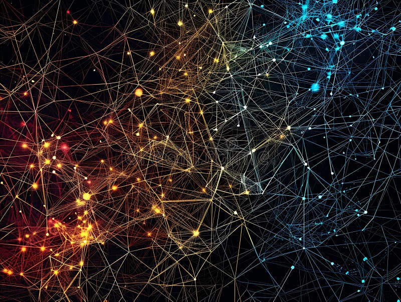 Global Network Connections Abstract Background with Technology Elements ...