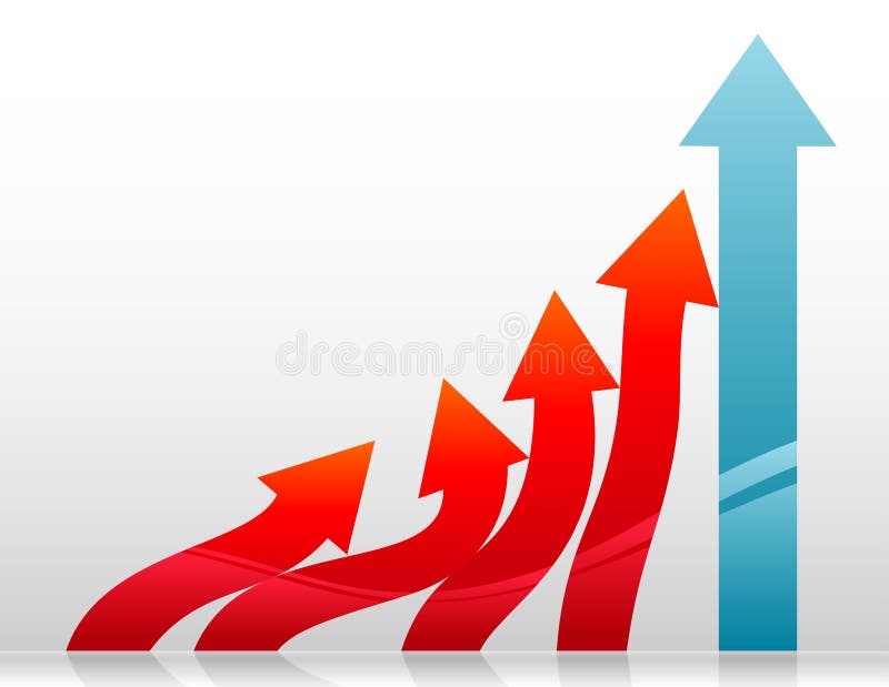 Stable Growth Black Vector Concept Icon. Stable Growth Flat ...