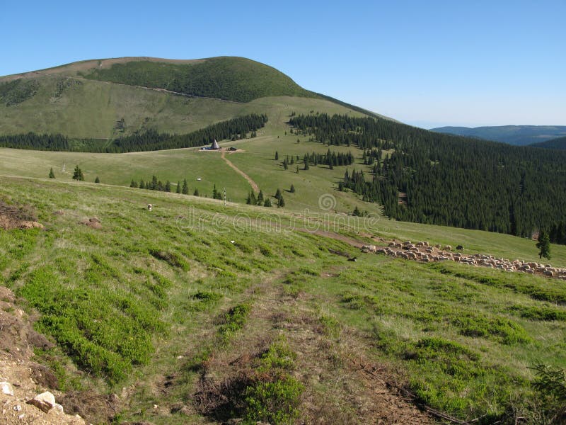 Sureanu pass and top stock photo. Image of path, alpine - 25317214