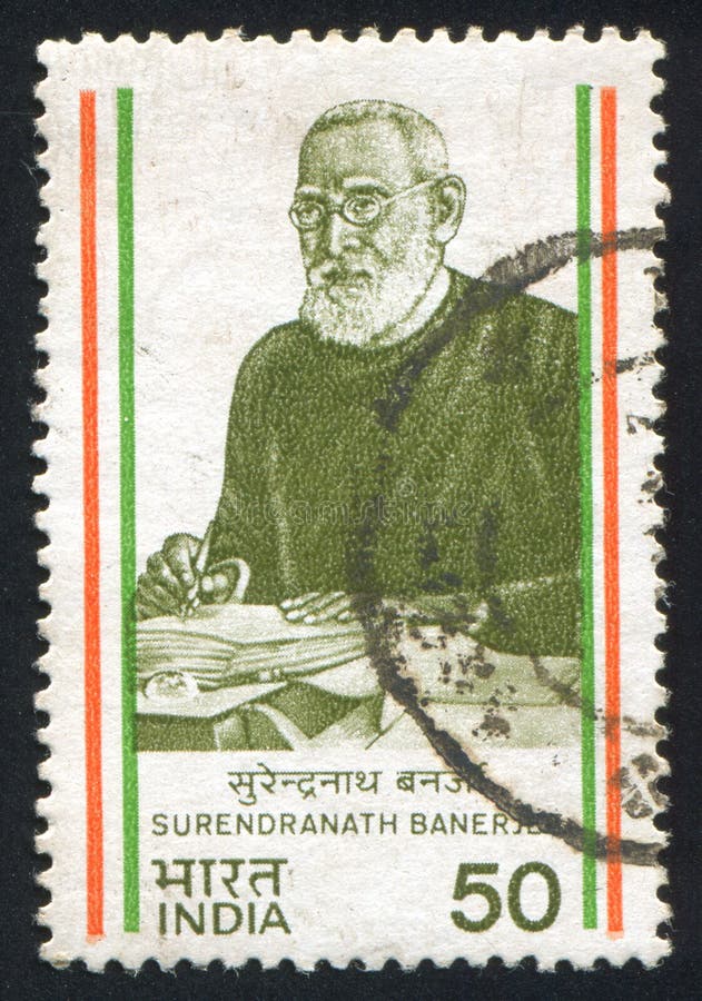 Surendranath Banerjee editorial stock image. Image of postmark - 239480509