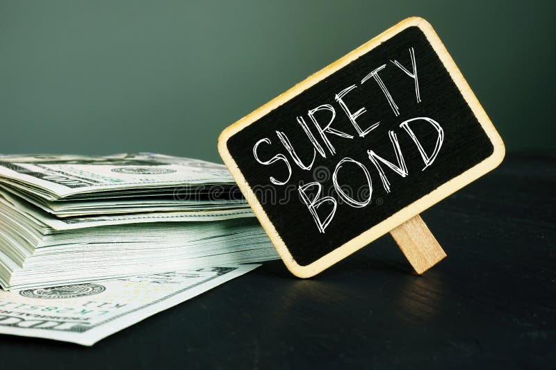 Surety Bond is Shown As Financial Concept Stock Photo - Image of ...