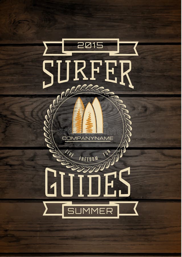 Surf Badges Logos and Labels for Any Use Stock Vector - Illustration of ...