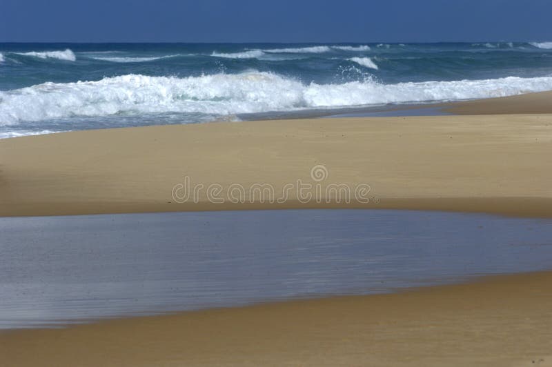 Surf, beach and tidal pool stock image. Image of shoreline - 2402753
