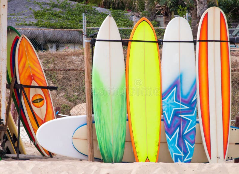 Surf board rental stock photo. Image of physical, bright - 29555716