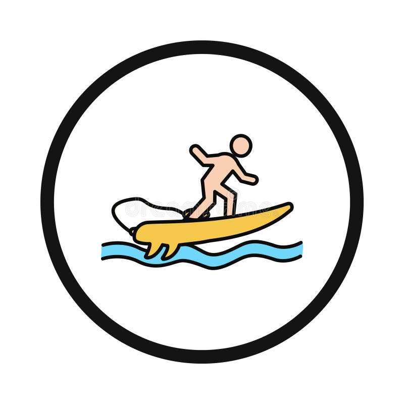 Surf Boat, Surf, Wake Surf Boat Icon Stock Vector - Illustration of ...