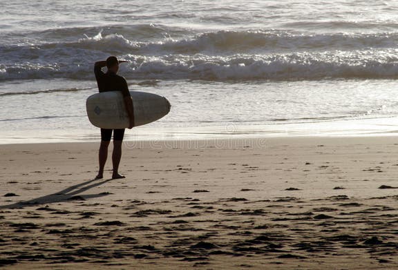 Surf Check stock image. Image of longboard, surf, sand - 1689347