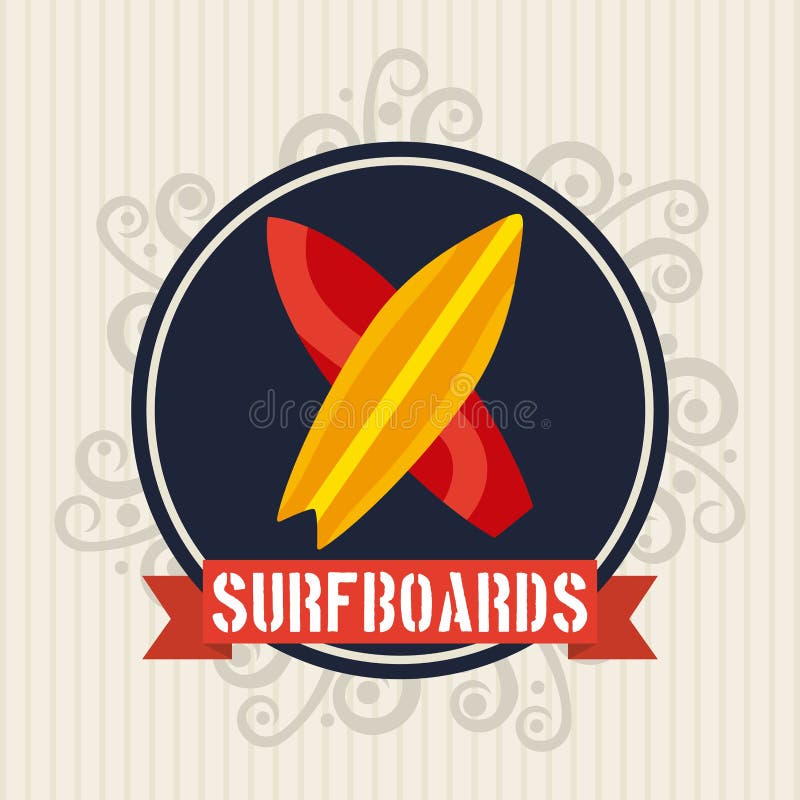Surf design stock vector. Illustration of surfboards - 45626079