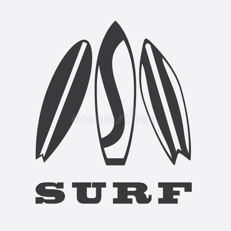 Surf design stock vector. Illustration of tropical, design - 46362954