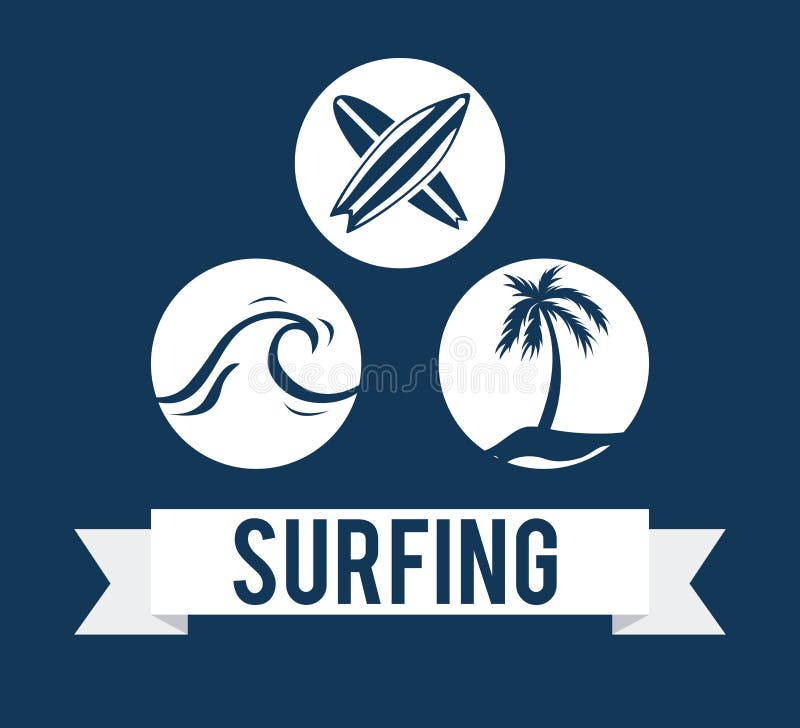 Surf design stock vector. Illustration of surf, vector - 46698307