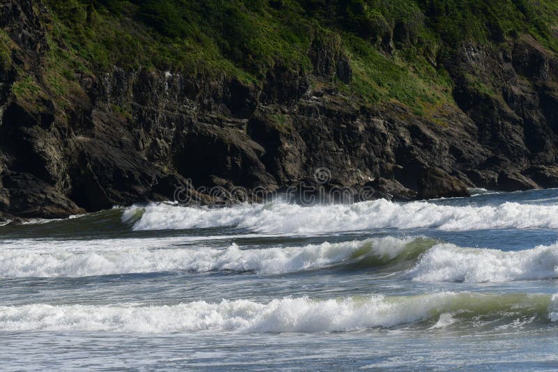Surf at First Beach in La Push, WA Stock Photo - Image of inlet, water ...