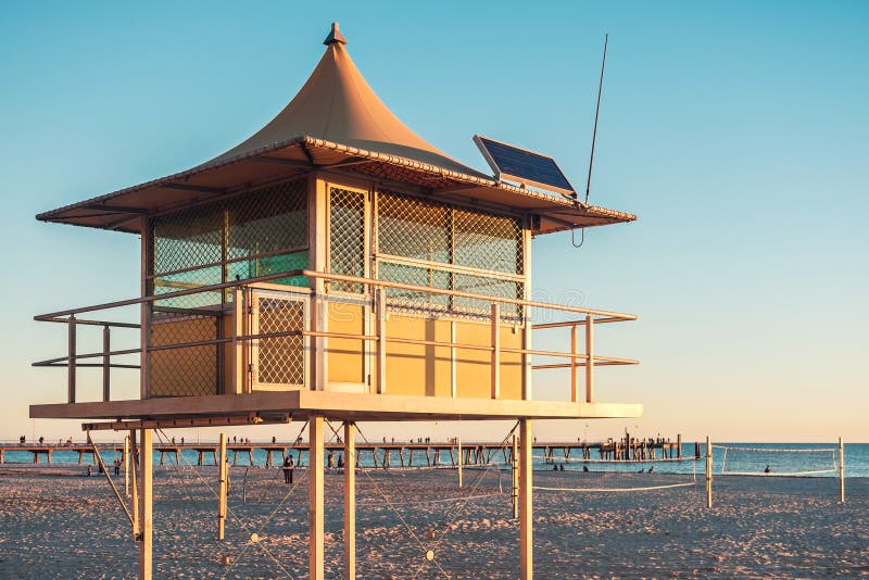 Surf life saving tower stock image. Image of landscape - 116952881