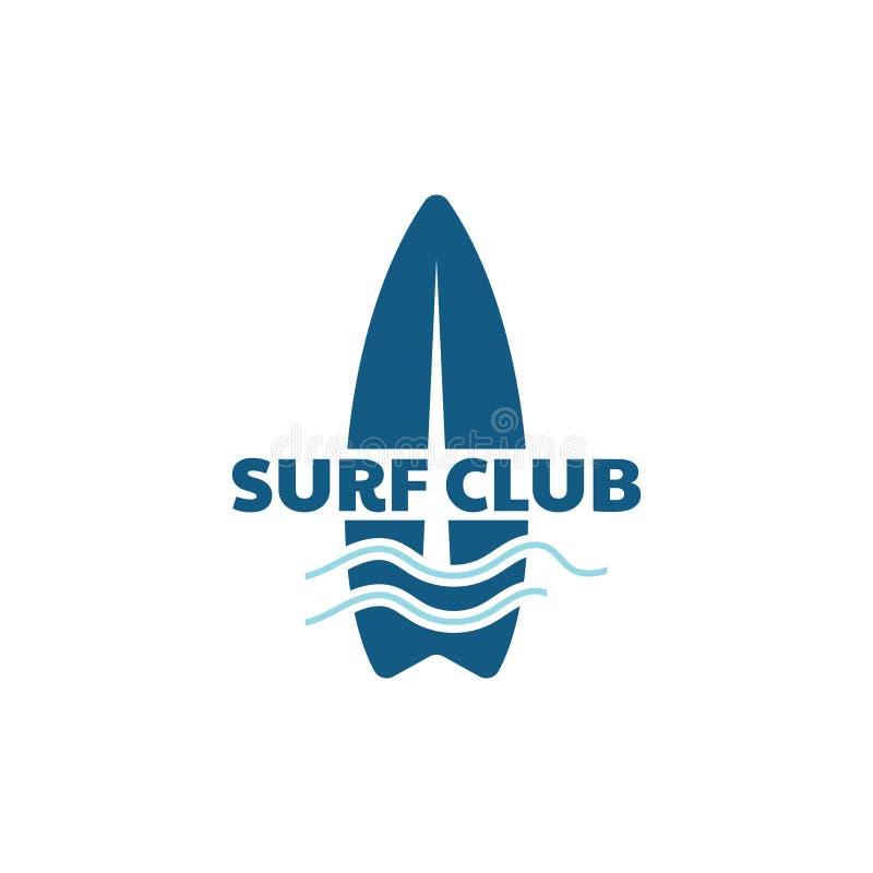 Surfboard Vintage Logo Template Stock Vector - Illustration of ocean ...