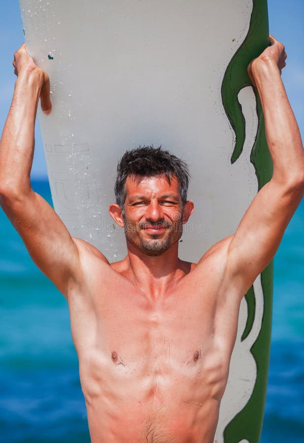 Surf man stock image. Image of adult, extreme, beach - 56662879