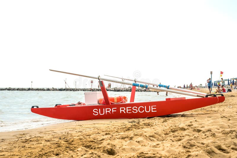 SURF RESCUE Inscription on Board of Boat Stock Image - Image of ...