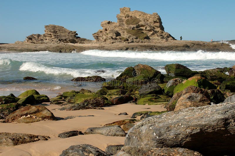 Big Rocks on the Beach stock photo. Image of seaside, rocky - 683778