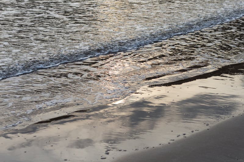 Surf on the sea stock photo. Image of sand, transparent - 318352922