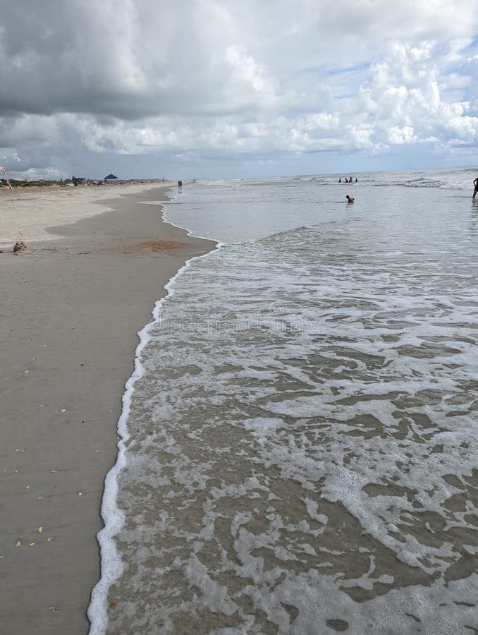 The Surf Washing Over the Beach in St. Augustine Stock Image - Image of ...