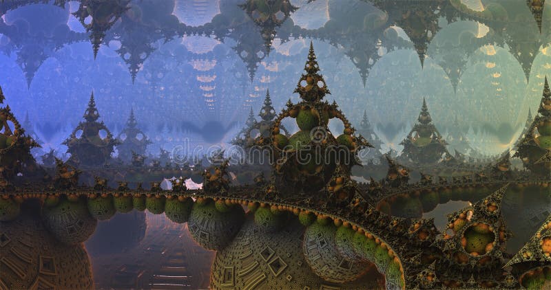 The Surface of an Alien Planet 3d Rendering Stock Illustration ...