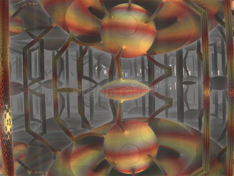 The Surface of an Alien Planet 3d Rendering Stock Illustration ...