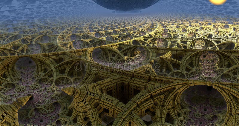 The Surface of an Alien Planet 3d Rendering Stock Illustration ...