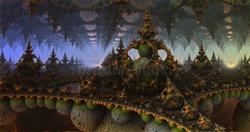 The Surface of an Alien Planet 3d Rendering Stock Illustration ...