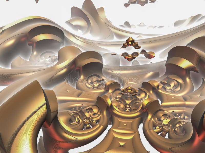 The Surface of an Alien Planet 3d Rendering Stock Illustration ...