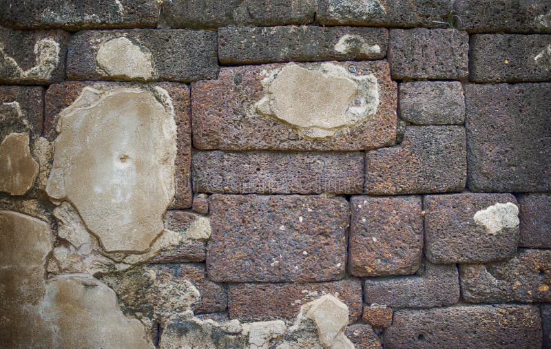 The Surface of the Background Image is Old Worn Out Brick Wall Stock ...