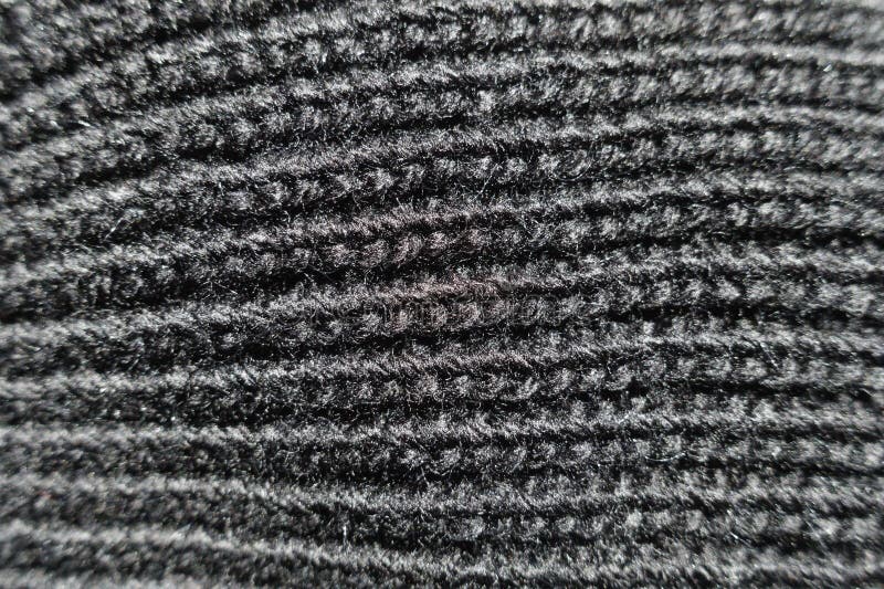 Surface of Black Acrylic Rib Knit Fabric Stock Photo - Image of closeup ...