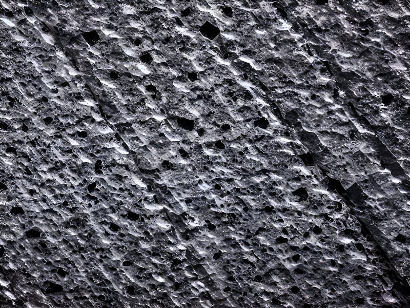 Surface of the Black Stone Wall is Rough and Shiny. Stock Illustration ...