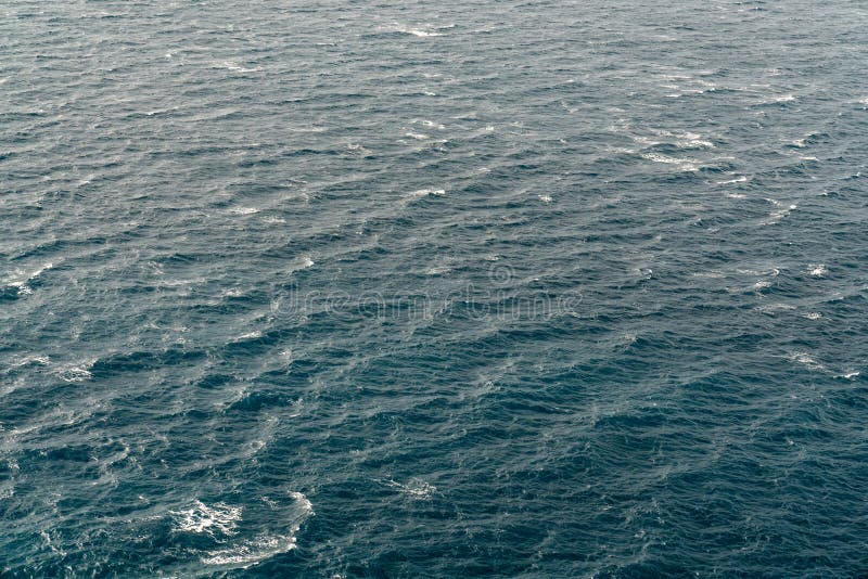 The Surface of Blue Sea from Above. Endless Sea. Waves Stock Image ...