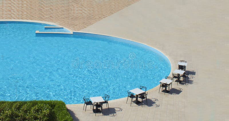 The Surface of the Blue Pool, the Background of Water in the Pool, Rest ...