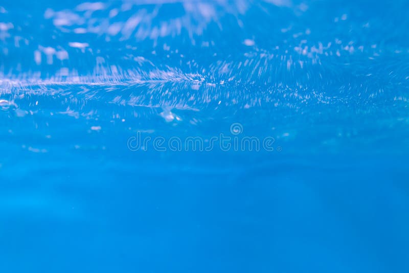 Surface of Blue Water Stream with Bubble Stock Image - Image of water ...