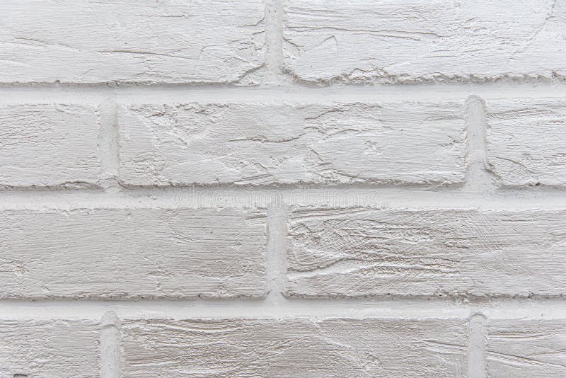 The Surface of the Brickwork is Painted White Stock Photo - Image of ...