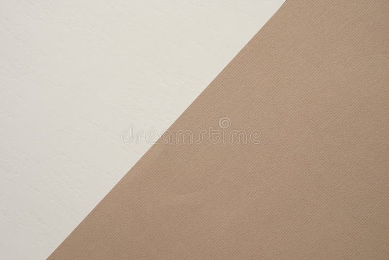 Surface of Brown Paper and Cream Colour Paper for Background Stock ...