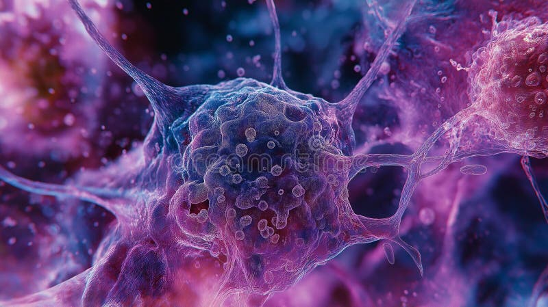 Surface of a Cancerous Tumor Stock Image - Image of microbes, disease ...