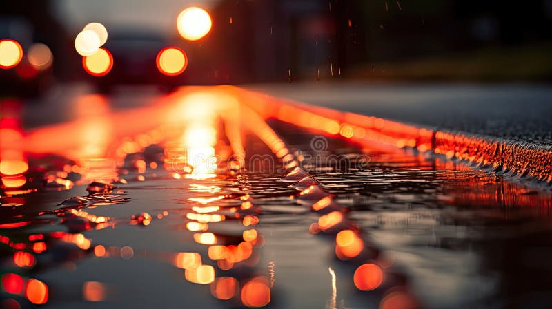 Surface car brake lights stock illustration. Illustration of mundane ...