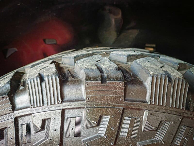 The Surface of the Car Tire Inside the Fender Stock Image - Image of ...