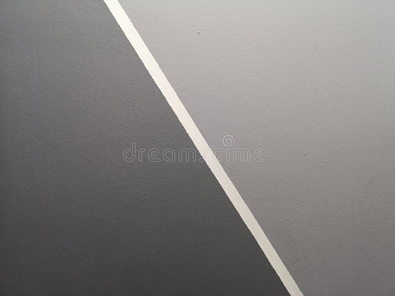 Surface of the Cement Wall is Rough, Paint White Line Penetrates the ...