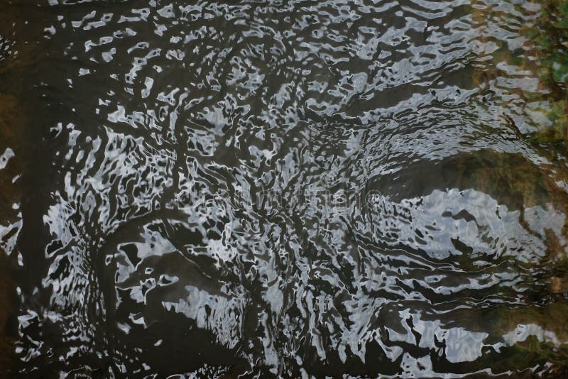 The Surface of Clear Water that Flows Continuously Stock Image - Image ...