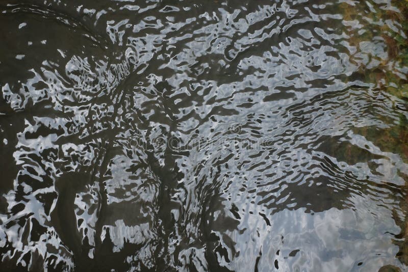 The Surface of Clear Water that Flows Continuously Stock Image - Image ...