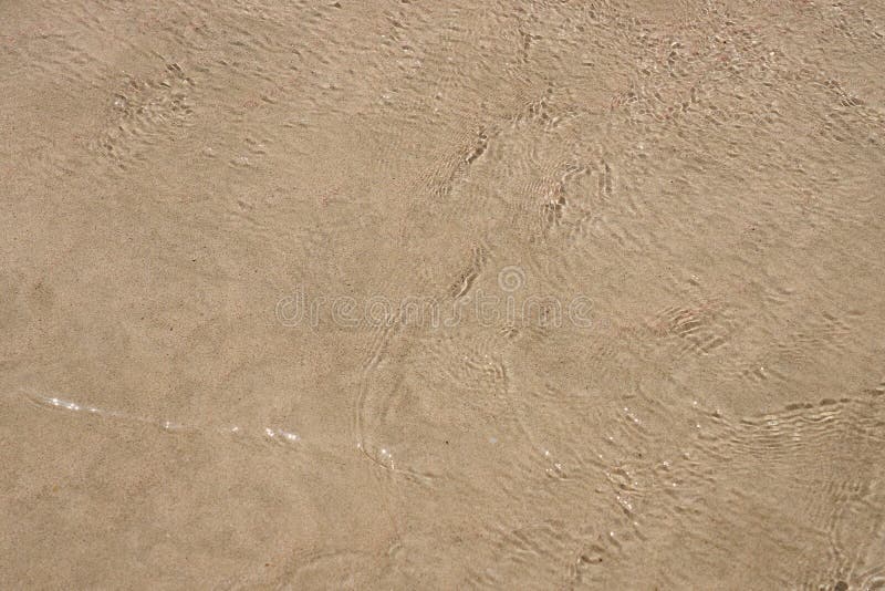 Surface of Clear Water on Tropical Sandy Beach in Crete Greece. Stock ...