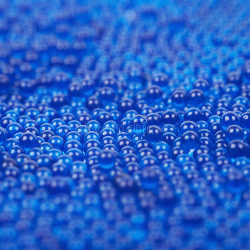 Surface Coated with Blue Beads Stock Photo - Image of hydrogel ...