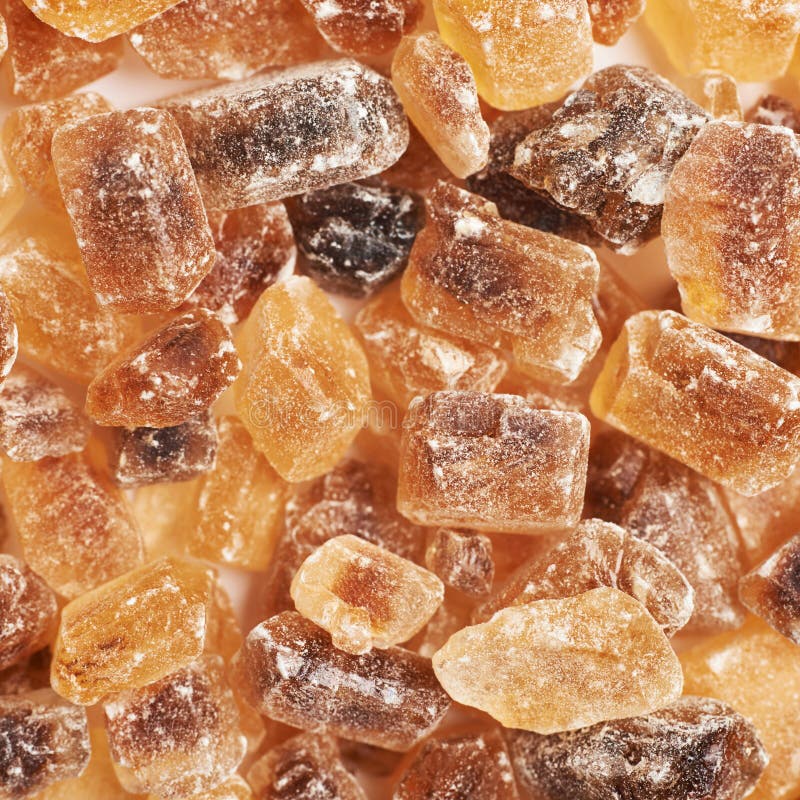 Surface Coated with Brown Rock Sugar Stock Photo - Image of shape, size ...