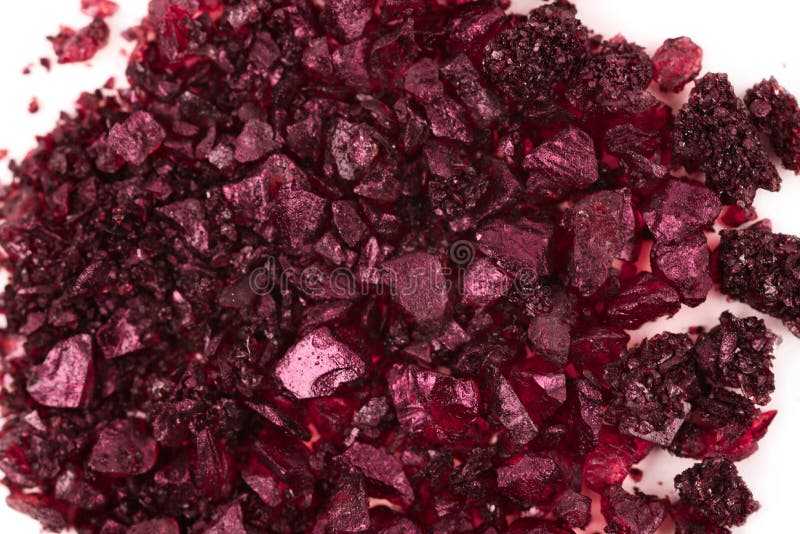 Surface Coated with Colored Salt Crystals Stock Photo - Image of ...