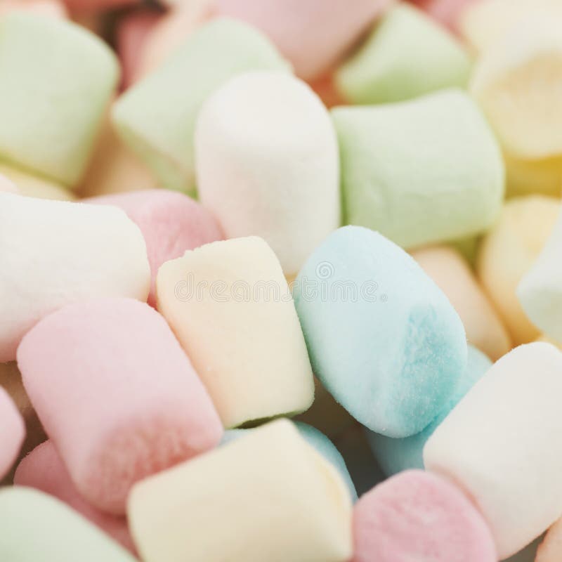 Surface Coated with Mini Marshmallows Stock Photo - Image of ...