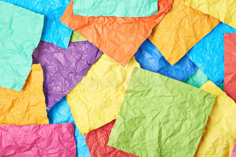 Surface Coated with Paper Sheets Stock Photo - Image of decoration ...