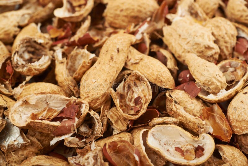 Surface Coated with Peanut Shells Stock Image - Image of cleaning ...