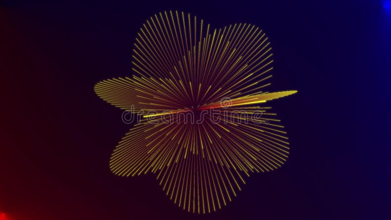 Surface Composed of Luminous Particles that Form a Spiral Structure. Captivating Seamless Looped ...